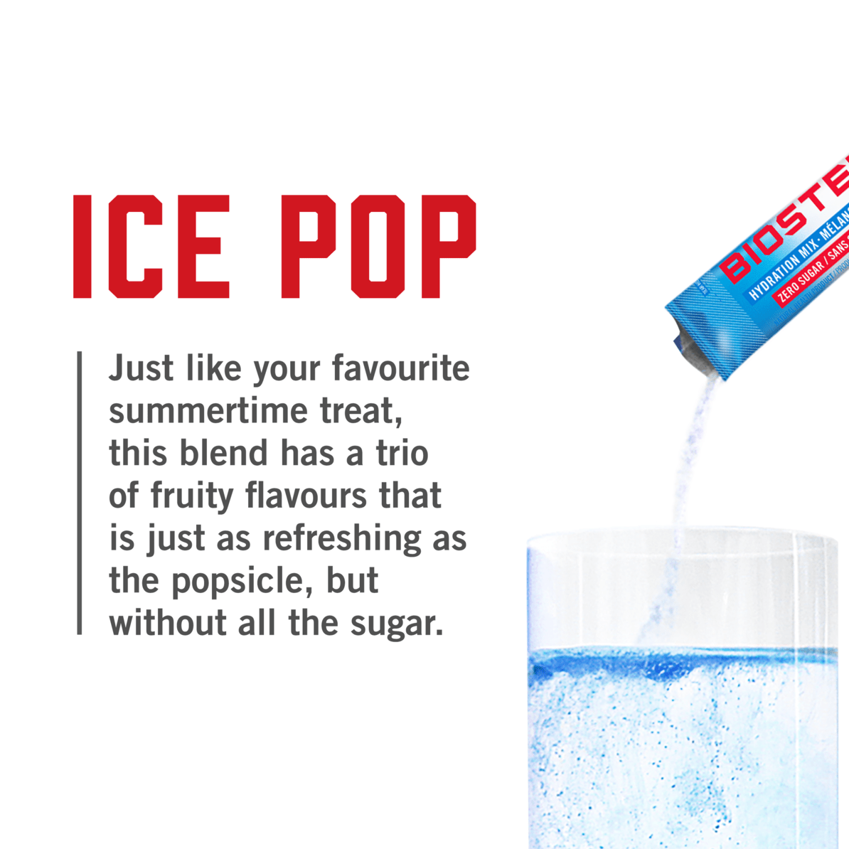 HYDRATION MIX / Ice Pop - 24 Serving Packets – BioSteel – Canada