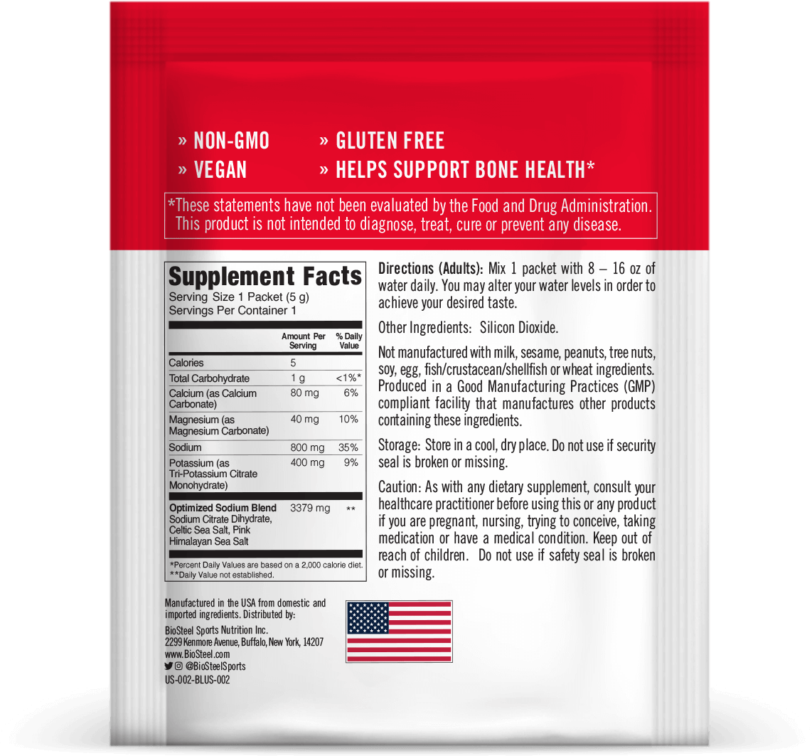 Essential Electrolytes – BioSteel – Canada