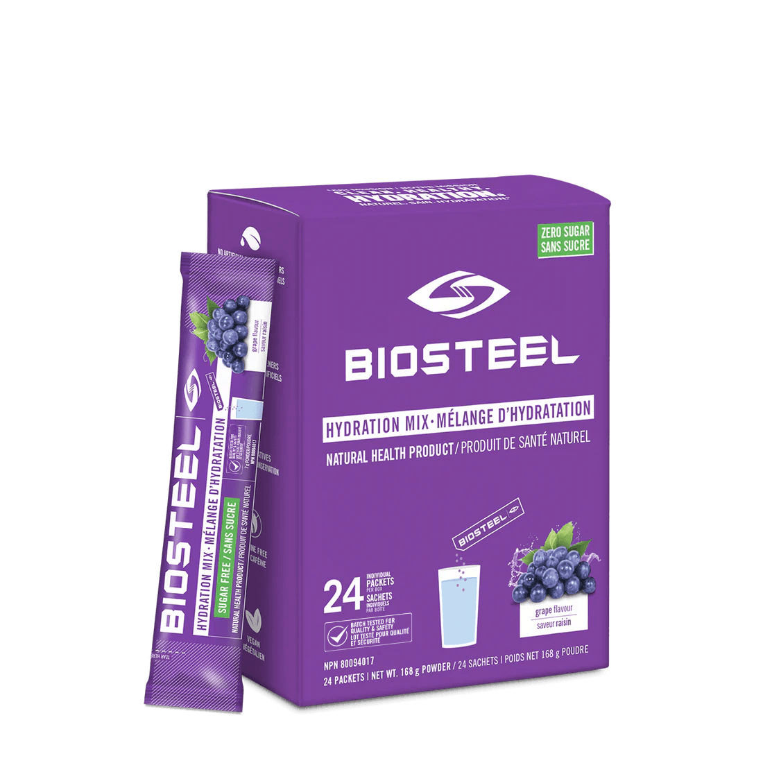 HYDRATION MIX / Grape - 24 Packets – BioSteel