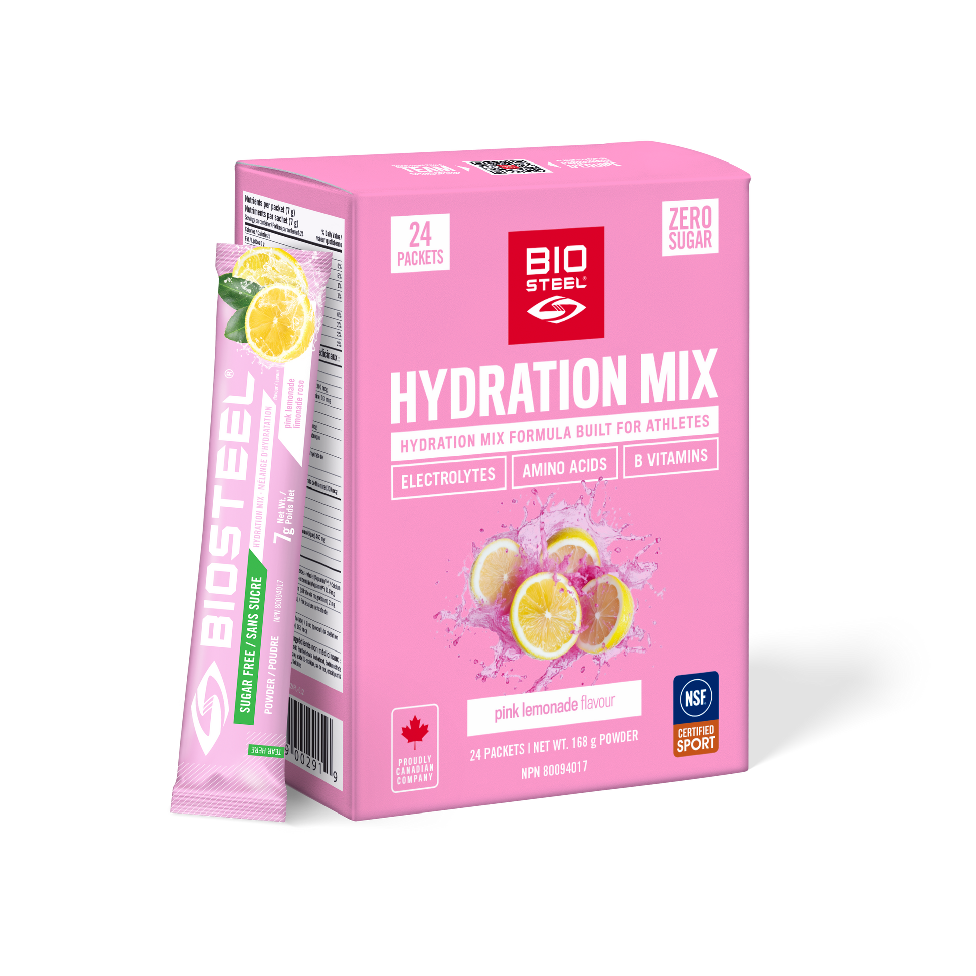 HYDRATION MIX / Pink Lemonade - 24 Packets – BioSteel